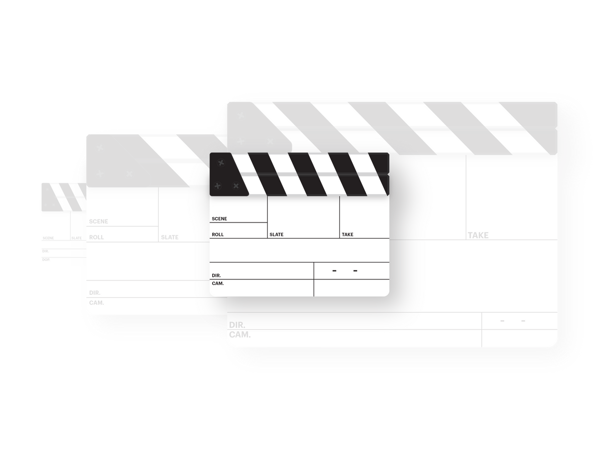 Clapperboard - Standard Engraved | Custom Options Available | Dylan Stoel